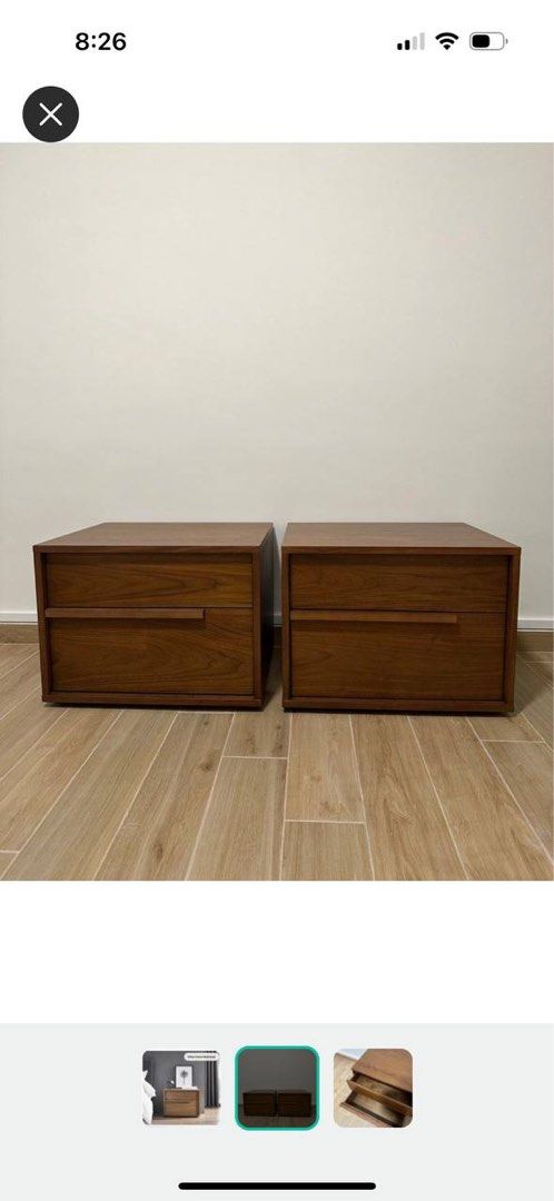 Castlery Joseph Bedside Table, Furniture & Home Living, Furniture ...