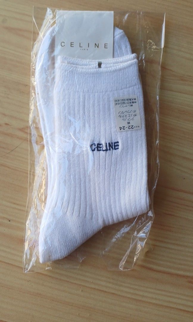 Celine white socks, Women's Fashion, Undergarments & Loungewear on ...