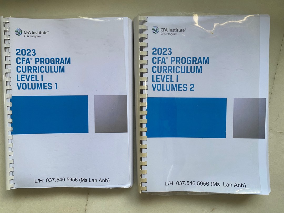 CFA Level 1 2023 - Printed Material Full Set, Hobbies & Toys, Books ...