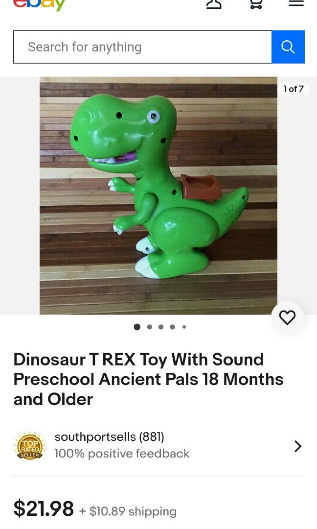 CHAD VALLEY Dinosaur T REX Toy With Sound, Babies & Kids, Infant ...