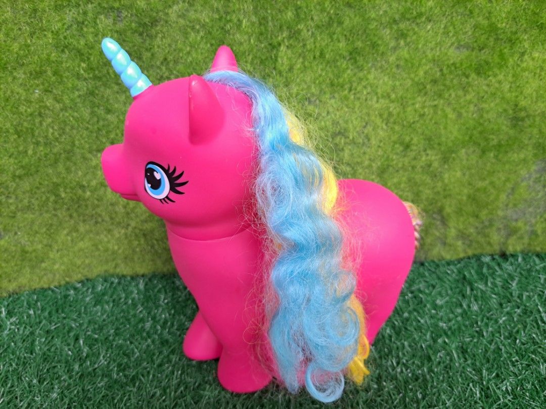 Chad Valley Dream Kingdom Princess Unicorn with blue yellow pink hair ...