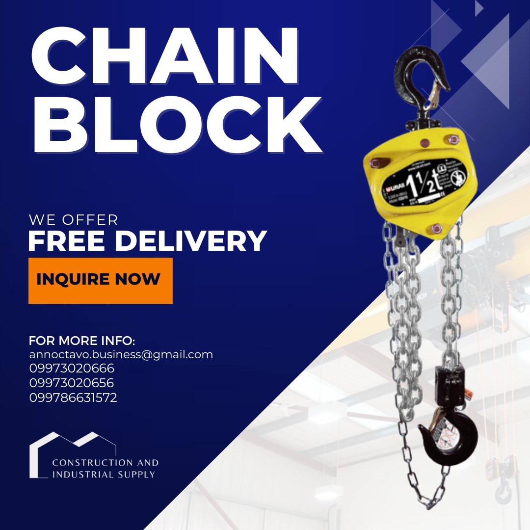 Chain Block | Manual Hoist | Lifting Equipment | Heavy Lifting ...