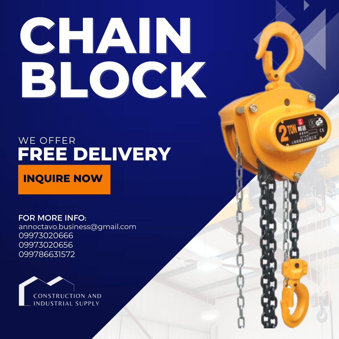 Chain Block | Manual Hoist | Lifting Equipment | Heavy Lifting ...