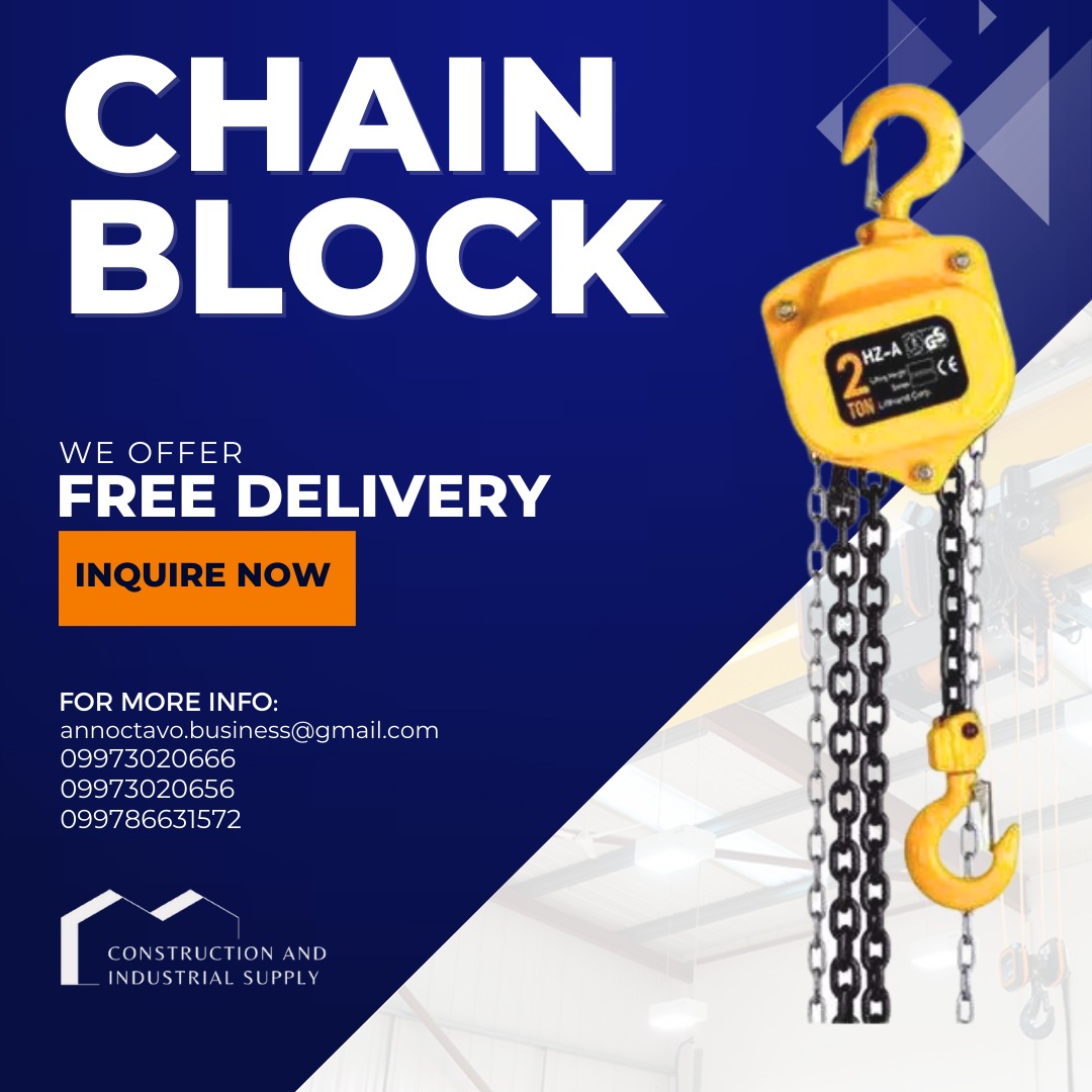 Chain Block | Manual Hoist | Lifting Equipment | Heavy Lifting ...
