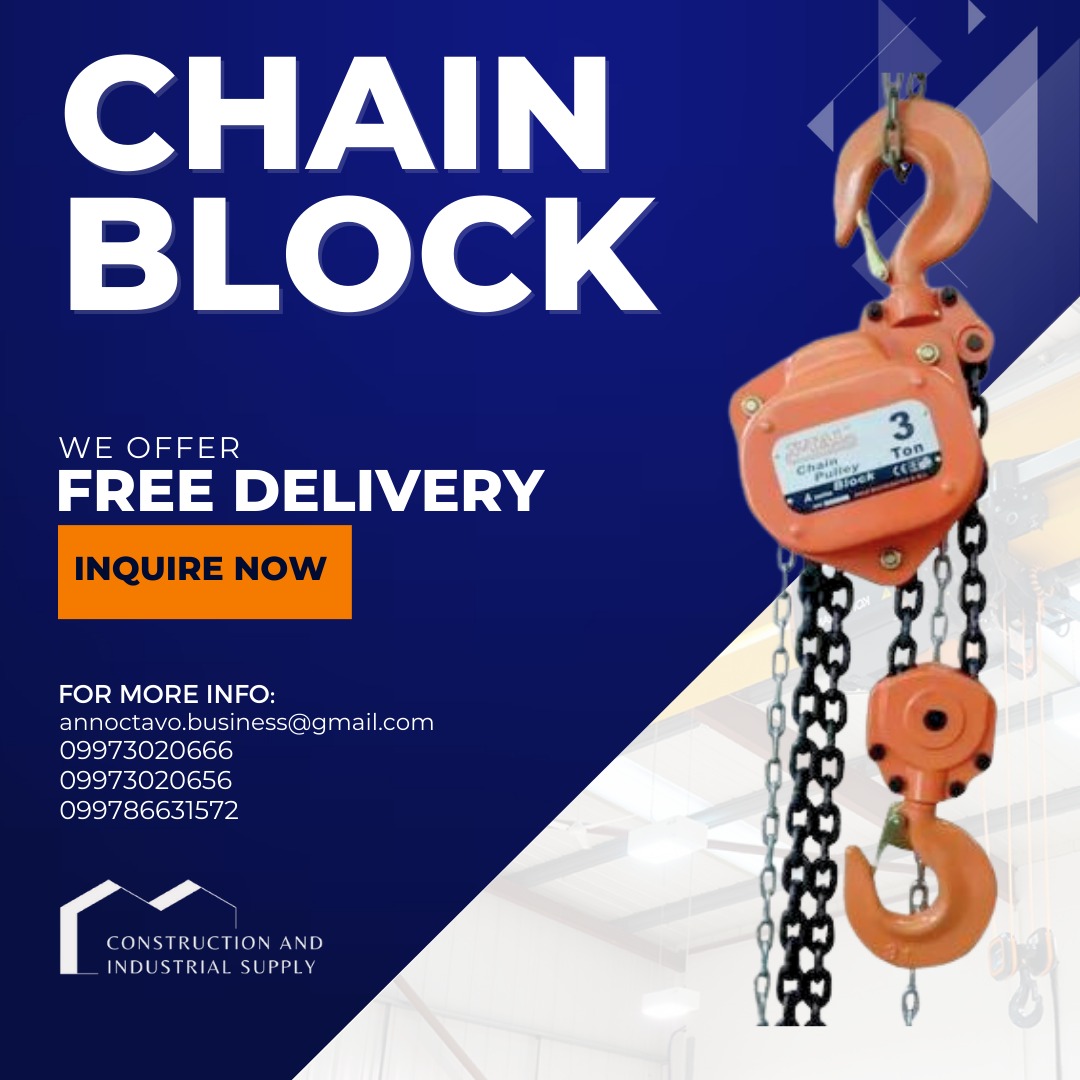 Chain Block | Manual Hoist | Lifting Equipment | Heavy Lifting ...