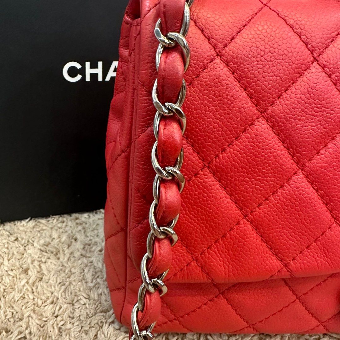 Chanel Jumbo Single Flap SHW Red Caviar, Luxury, Bags & Wallets on ...