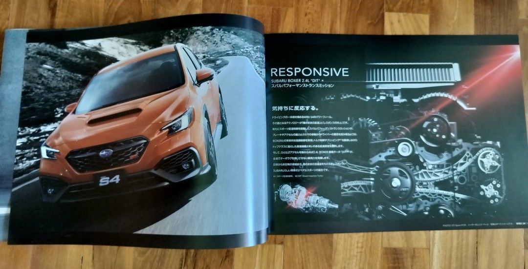 (CHEAP!!!) RARE SUBARU JDM WRX S4 CAR BROCHURE CATALOG CATALOGUE MOOK ...