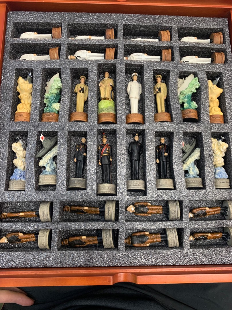 WW2 Pacific Theatre Chess Set, Hobbies & Toys, Toys & Games on Carousell