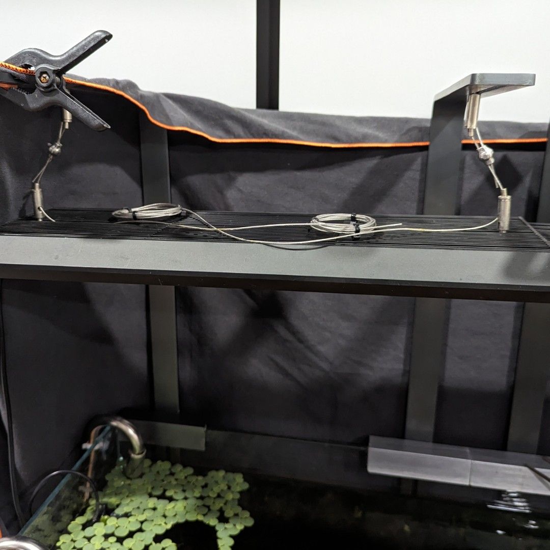 Chihiros RGB Vivid 2 + Hanging Rope Kit + Matte Black Stand Aquarium ...