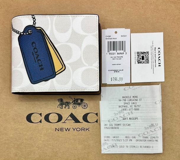 Coach Men's Wallet With ID Card Holder, Men's Fashion, Watches ...