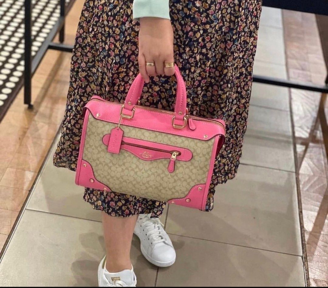 coach millie satchel in colorblock, Women's Fashion, Bags & Wallets ...