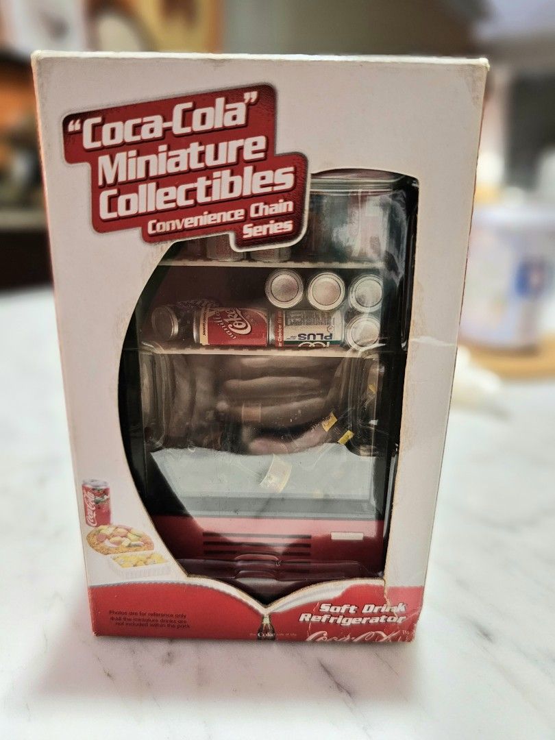 Coca-Cola Miniature Open Chiller And Refrigerator, Hobbies & Toys ...