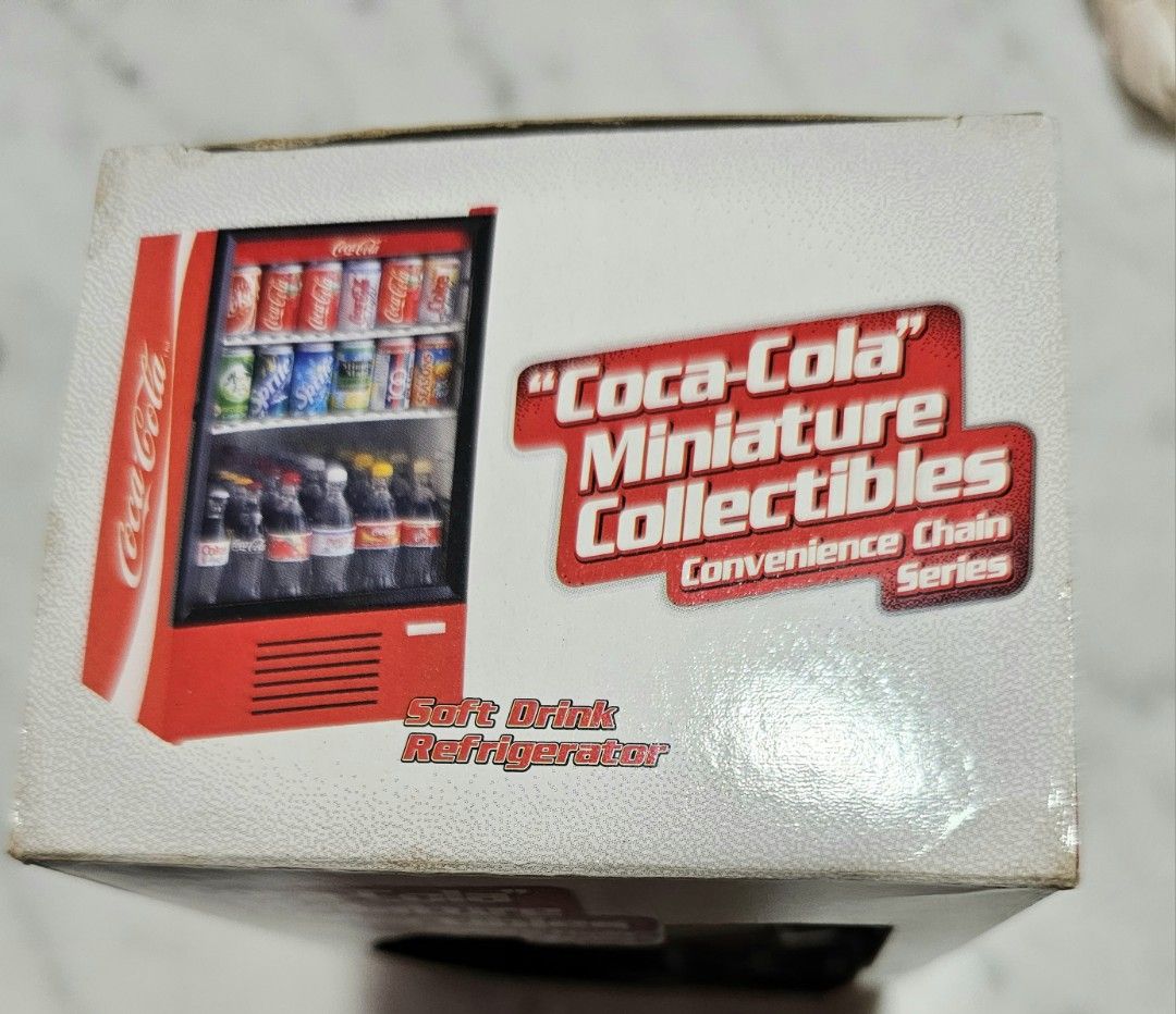 Coca-Cola Miniature Open Chiller And Refrigerator, Hobbies & Toys ...