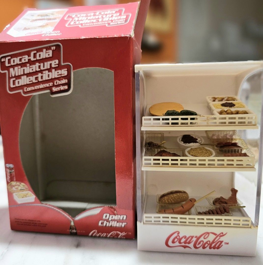Coca-Cola Miniature Open Chiller And Refrigerator, Hobbies & Toys ...