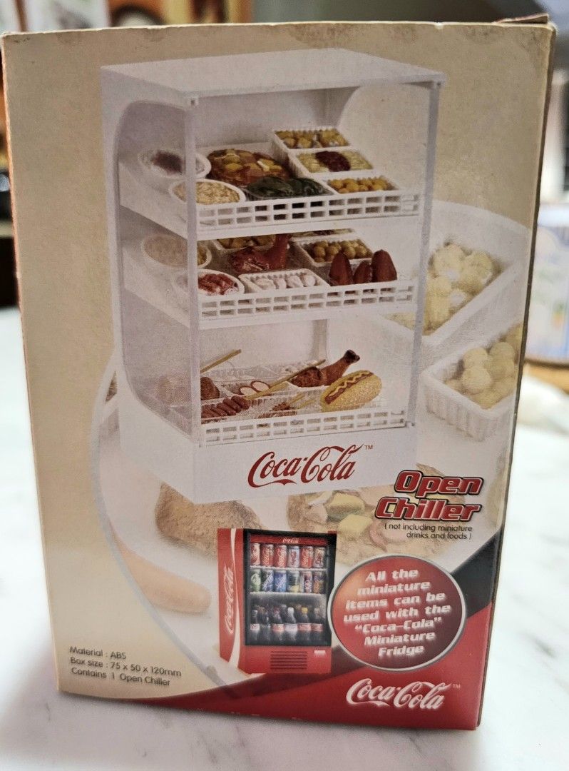 Coca-Cola Miniature Open Chiller And Refrigerator, Hobbies & Toys ...