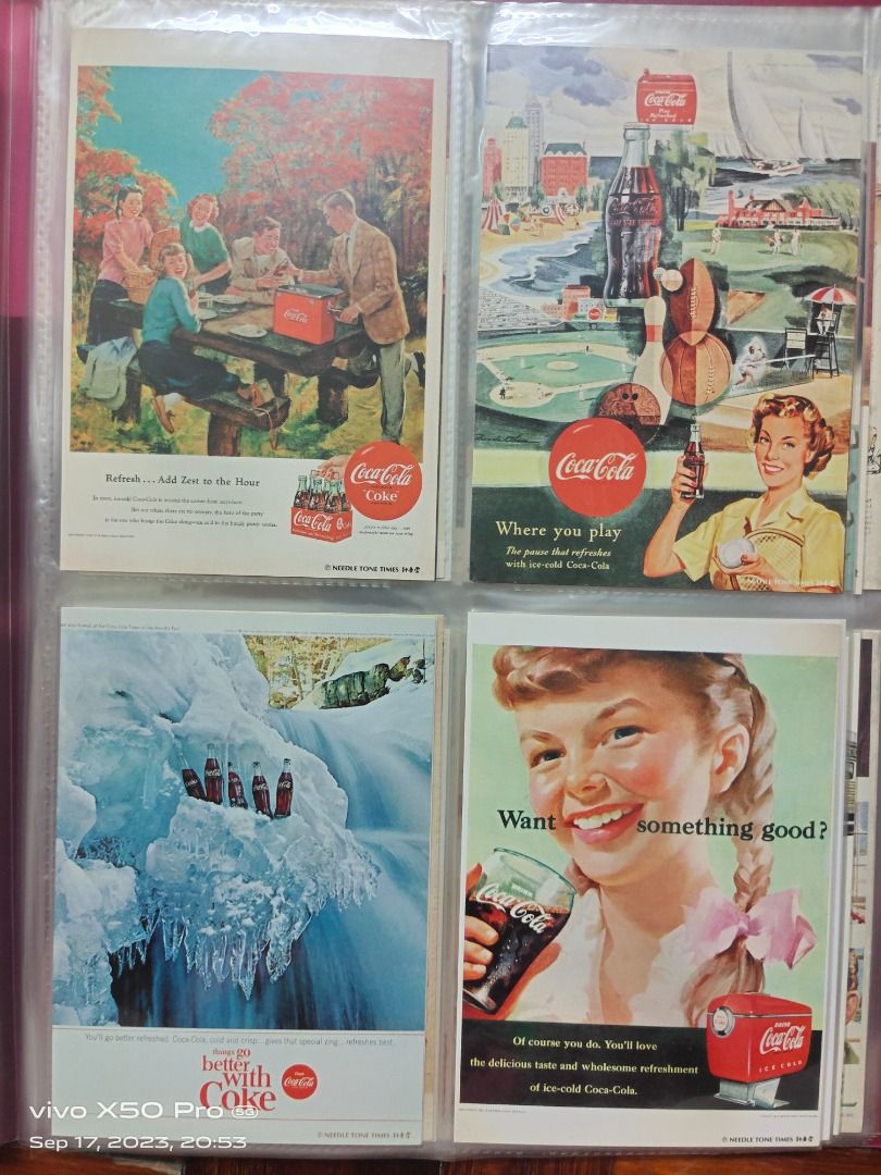Coca-Cola Postcard 1 set only, Hobbies & Toys, Collectibles ...
