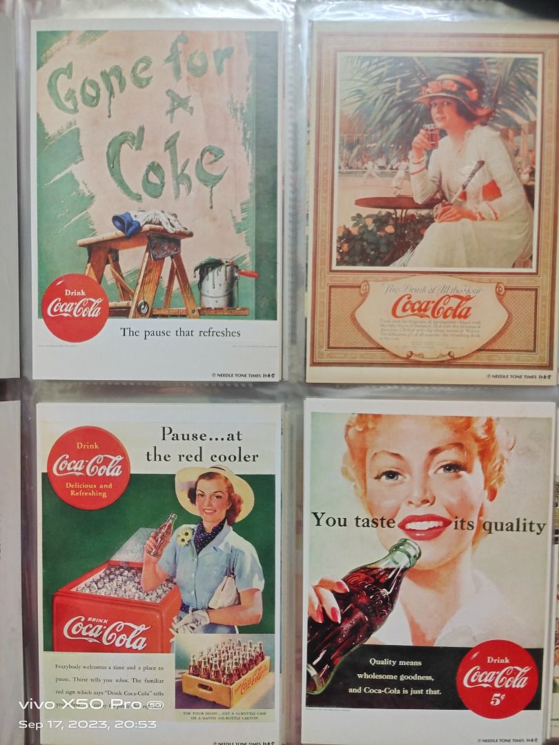 Coca-Cola Postcard 1 set only, Hobbies & Toys, Collectibles ...