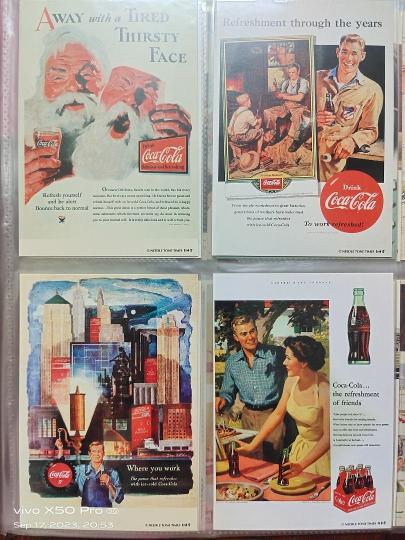 Coca-Cola Postcard 1 set only, Hobbies & Toys, Collectibles ...