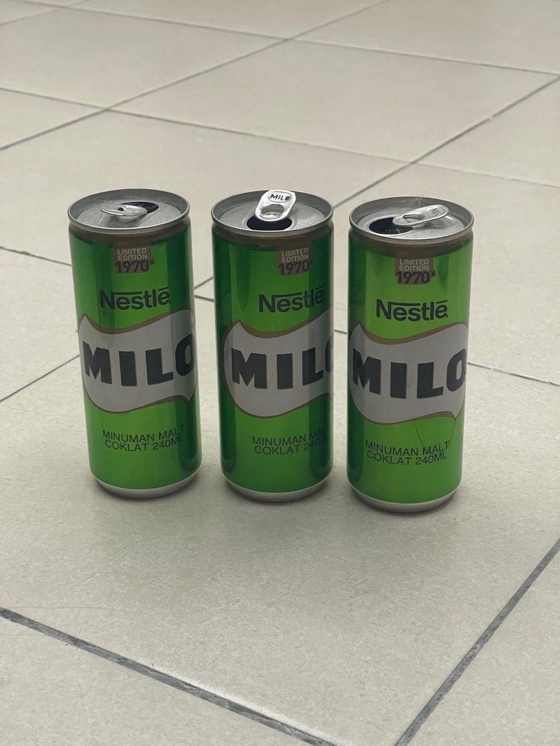 Collections Tin Milo Minuman (kosong) Vintage Design, Hobbies & Toys ...