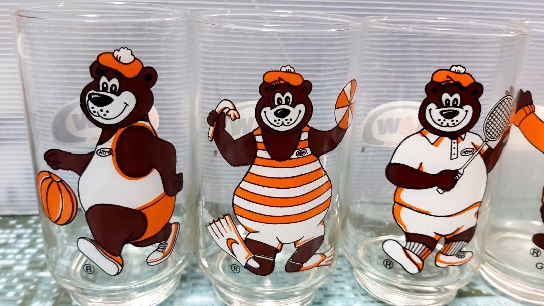 (Complete Set) A&W Vintage Glasses Collection, Hobbies & Toys ...