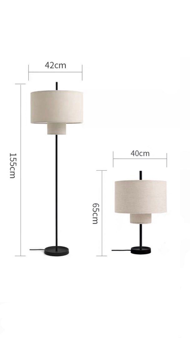 CONNERS Modern Table & Standing Lamp, Furniture & Home Living, Lighting ...