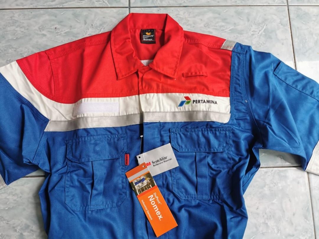 Coverall Wearpack Pertamina Defender Ultra Dupont Nomex IIIA Original, Fesyen Pria, Pakaian ...