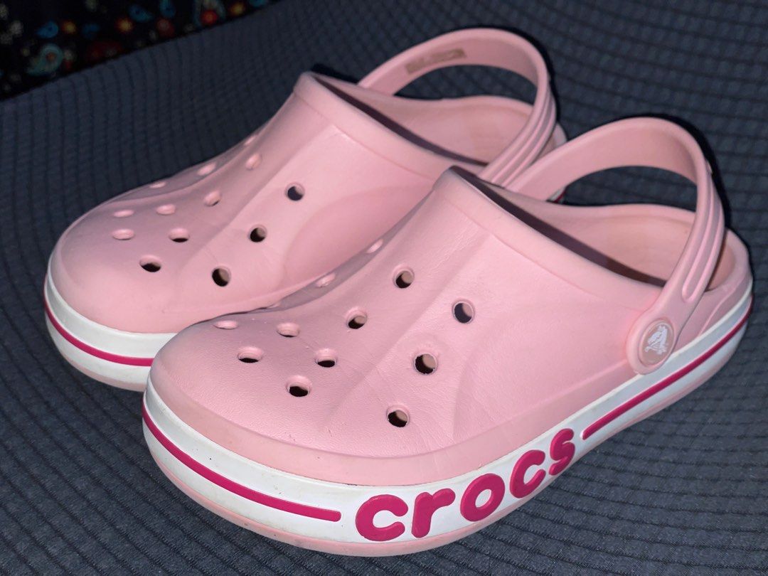 CROCS BAYABAND PINK, Babies & Kids, Babies & Kids Fashion on Carousell