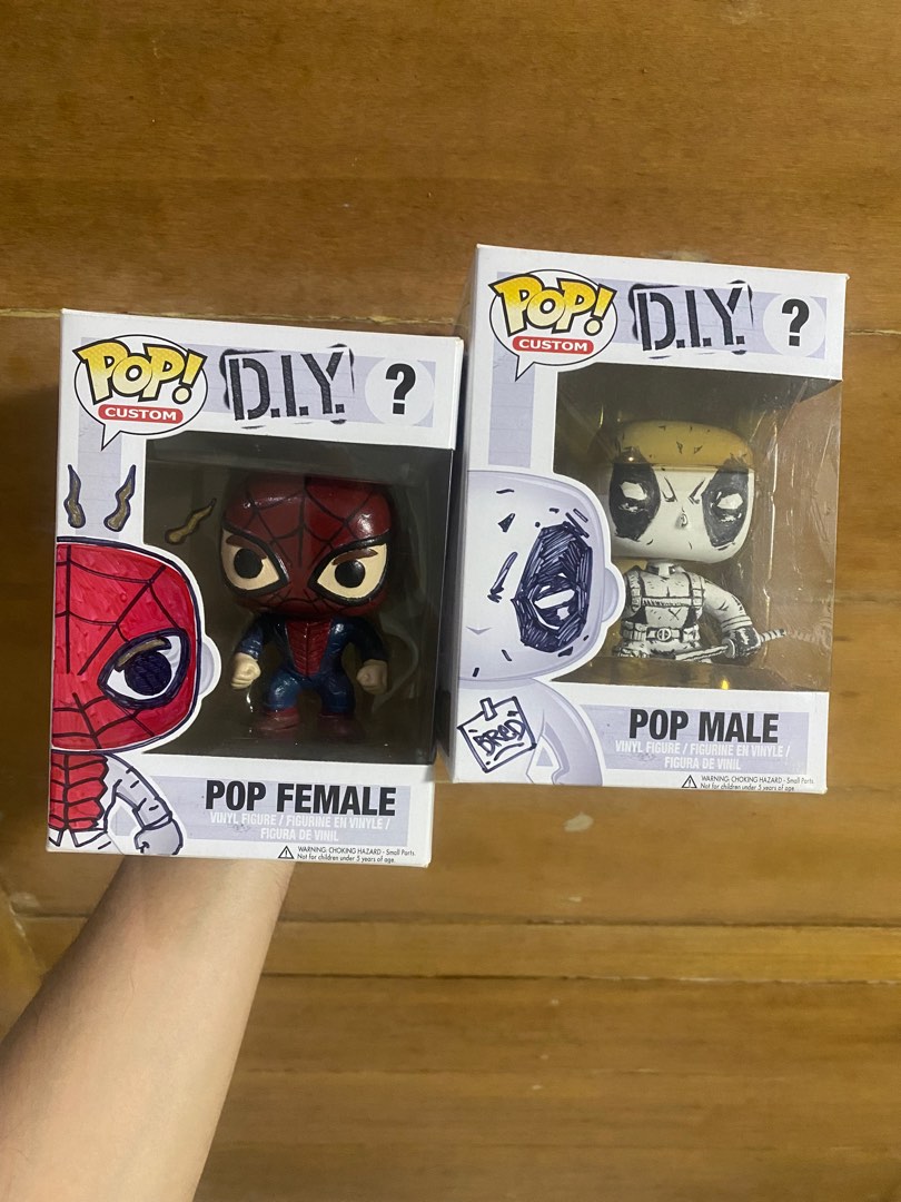 Custom Spider-man 1602 and doodle deadpool funko pops, Hobbies & Toys ...