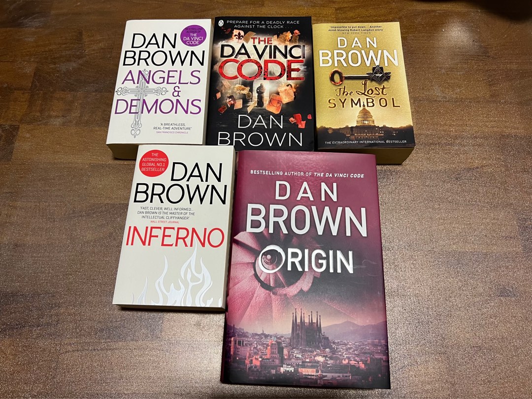 DAN BROWN BOOKS (ROBERT LANGDON SERIES), Hobbies & Toys, Books ...