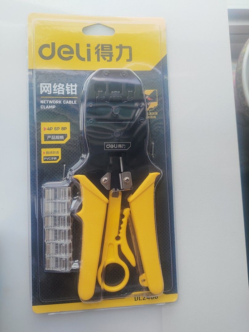 Deli 4P/6P/8P crimping pliers crimping pliers cable clamp multi ...