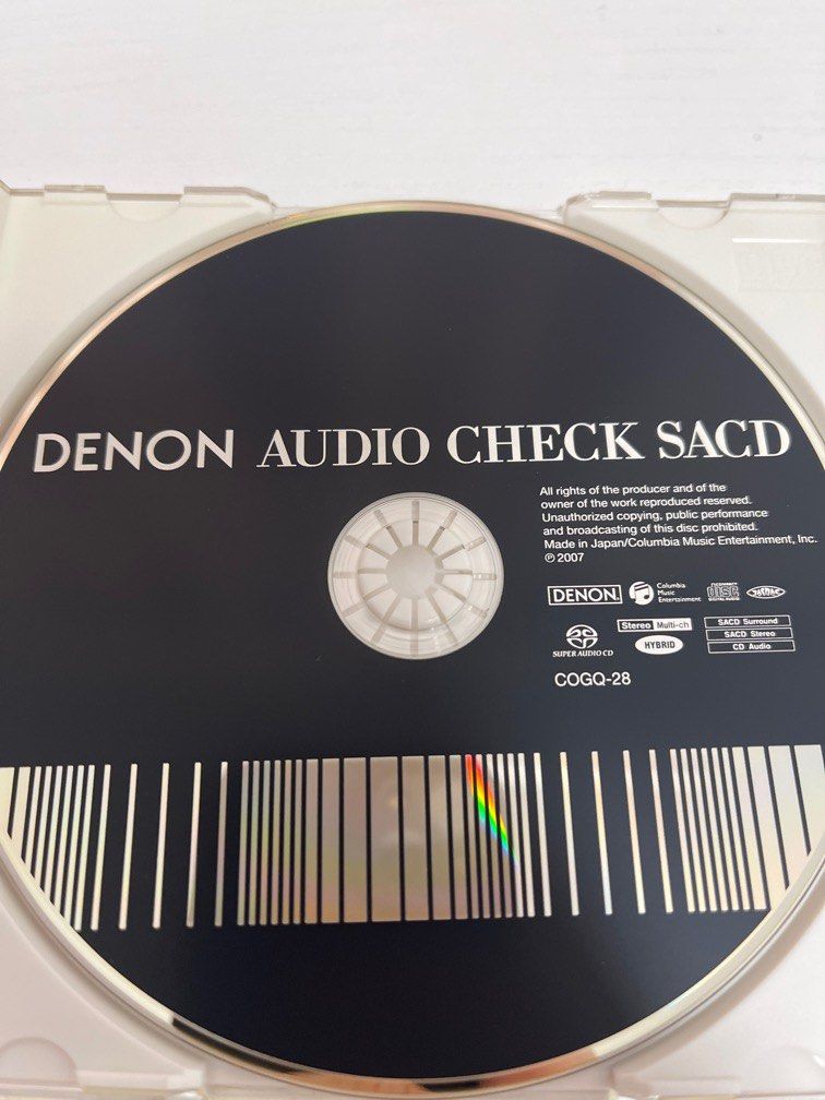 Denon Audio Check CD 天龍 試機碟 COGQ-28 日版 有側紙, 興趣及遊戲, 音樂、樂器 & 配件, 音樂與媒體 ...