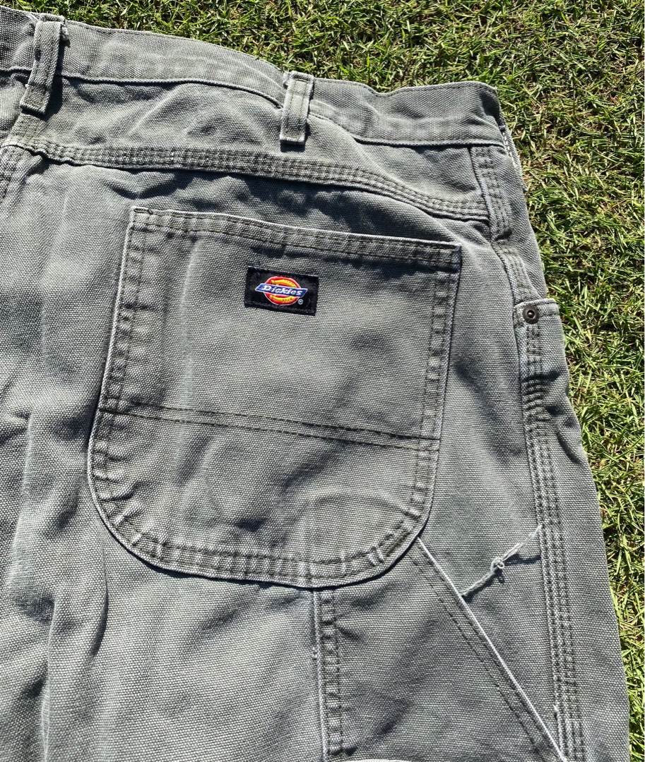 Dickies Carpenter pants (Olive), Men's Fashion, Bottoms, Jeans on Carousell