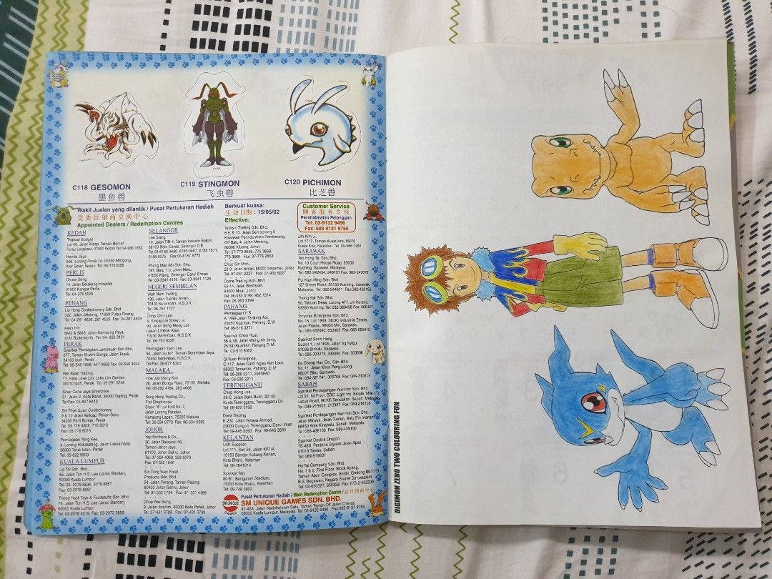 Digimon sticker book 02 rare vintage complete sticker, Hobbies & Toys ...
