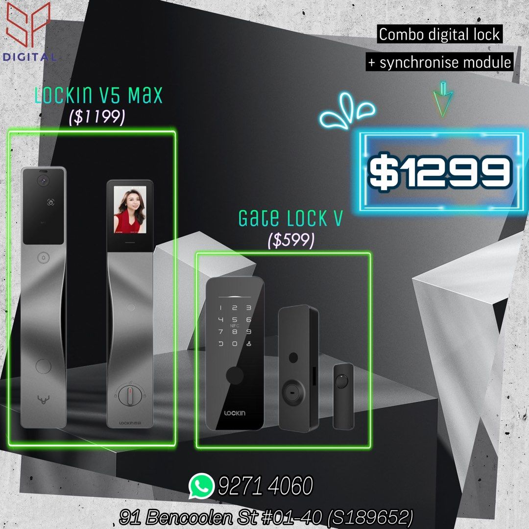 Digital lock door bundle Synchronise plus bundle Kaadas k9 and kaadas ...