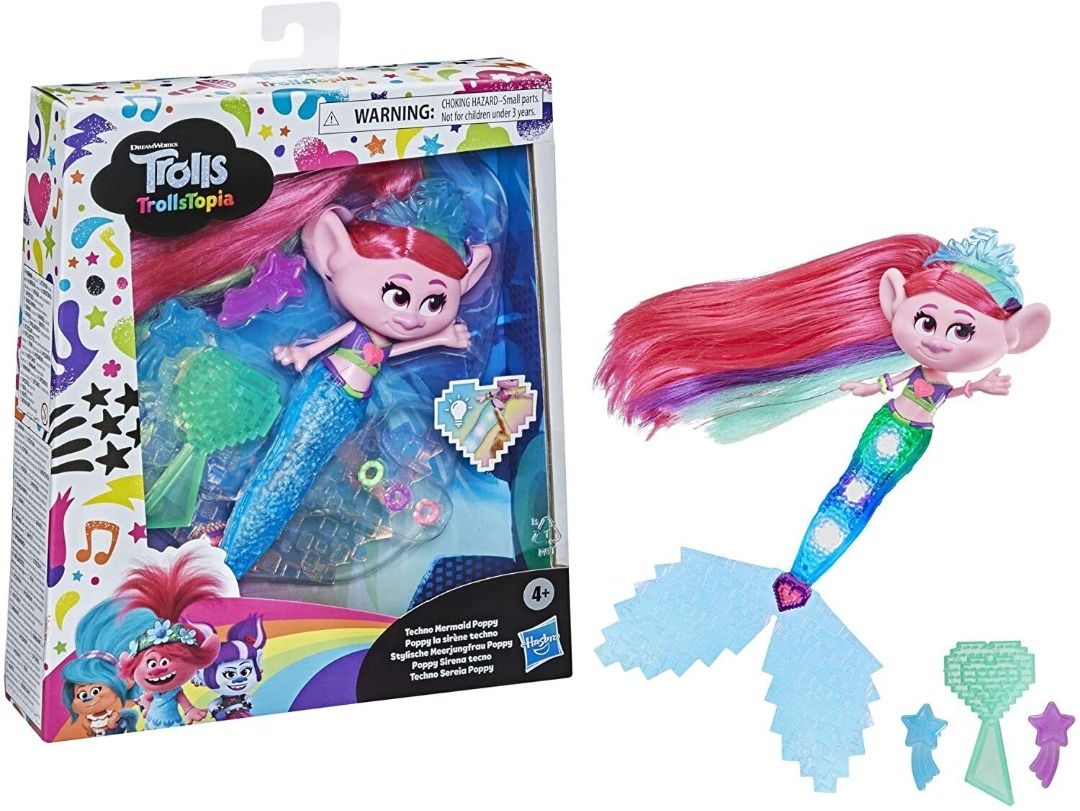 Dreamworks Trolls Trollstopia Techno Mermaid Poppy Hobbies And Toys Toys And Games On Carousell