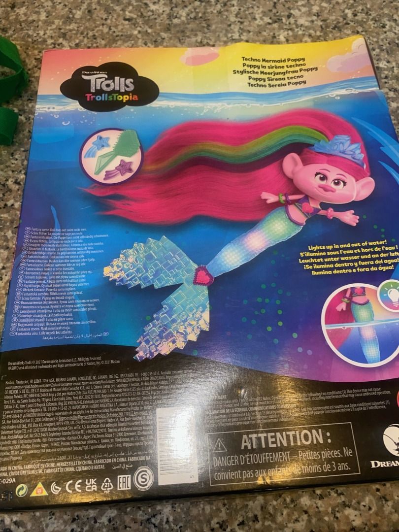 Dreamworks Trolls Trollstopia Techno Mermaid Poppy Hobbies And Toys Toys And Games On Carousell