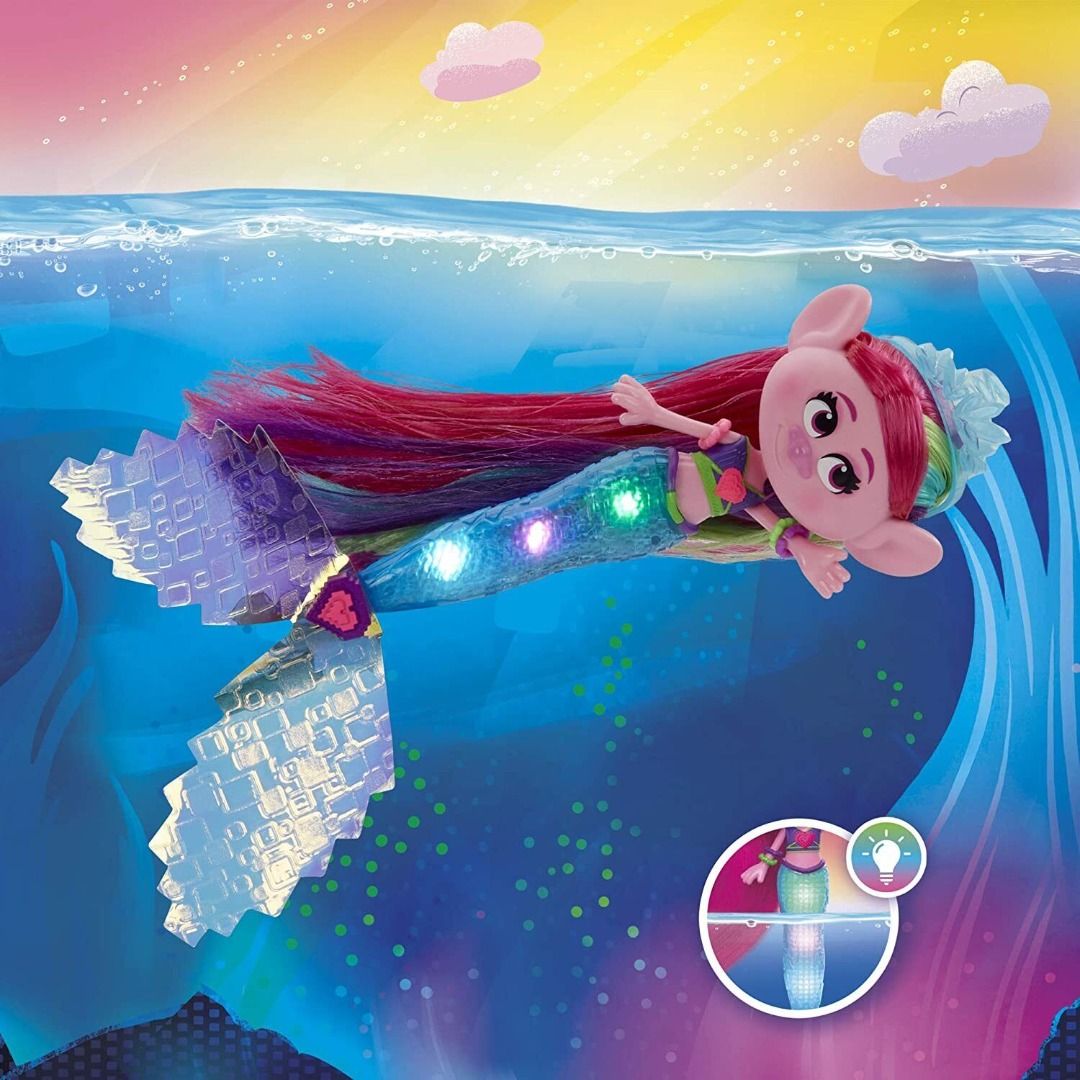 Dreamworks Trolls Trollstopia Techno Mermaid Poppy, Hobbies & Toys ...