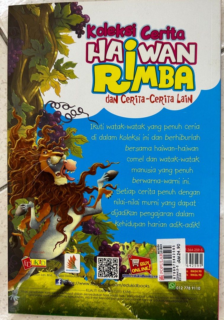 Edukid Koleksi Haiwan Rimba dan Cerita-cerita Lain, Hobbies & Toys ...