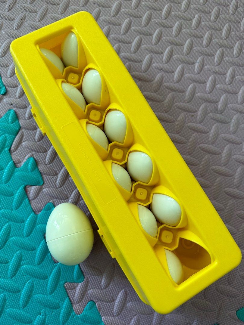 Egg sorting / shape / colour matching toy, Babies & Kids, Infant ...