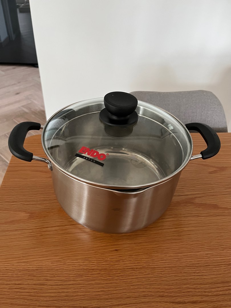 Endo stainless steel pot, Furniture & Home Living, Kitchenware ...