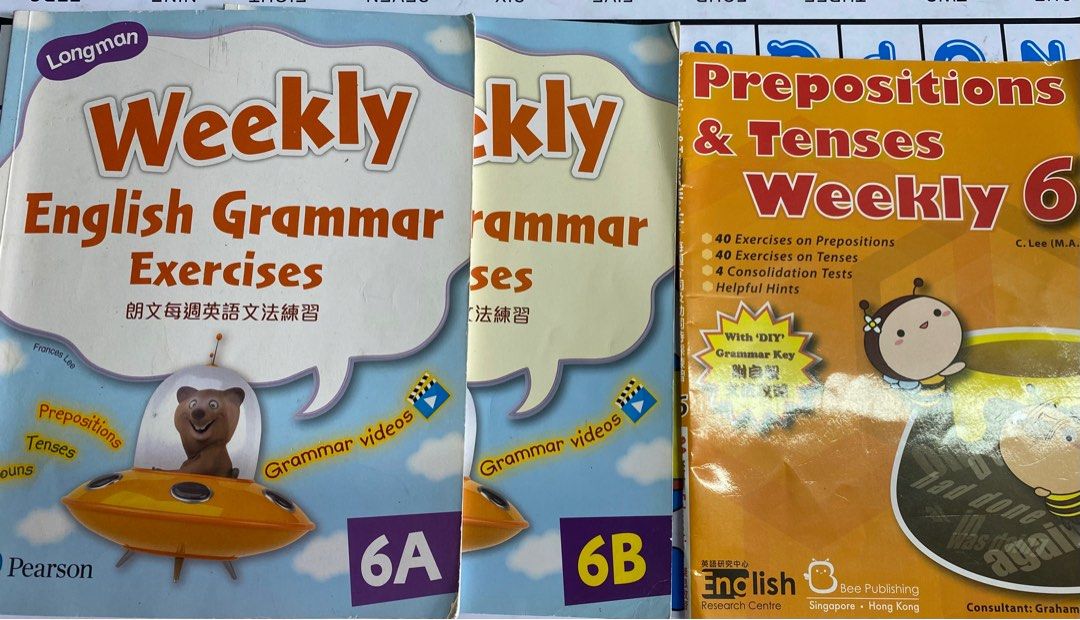 English Grammar + Prepositions & Tenses 6, 興趣及遊戲, 書本 & 文具, 教科書 - Carousell