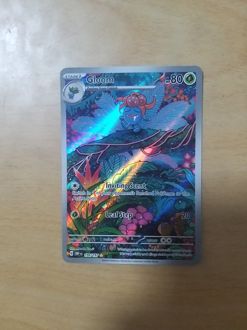 English Pokemon Card Obsidian Flames Gloom Illustration Rare IR, Hobbies & Toys, Toys & Games on ...
