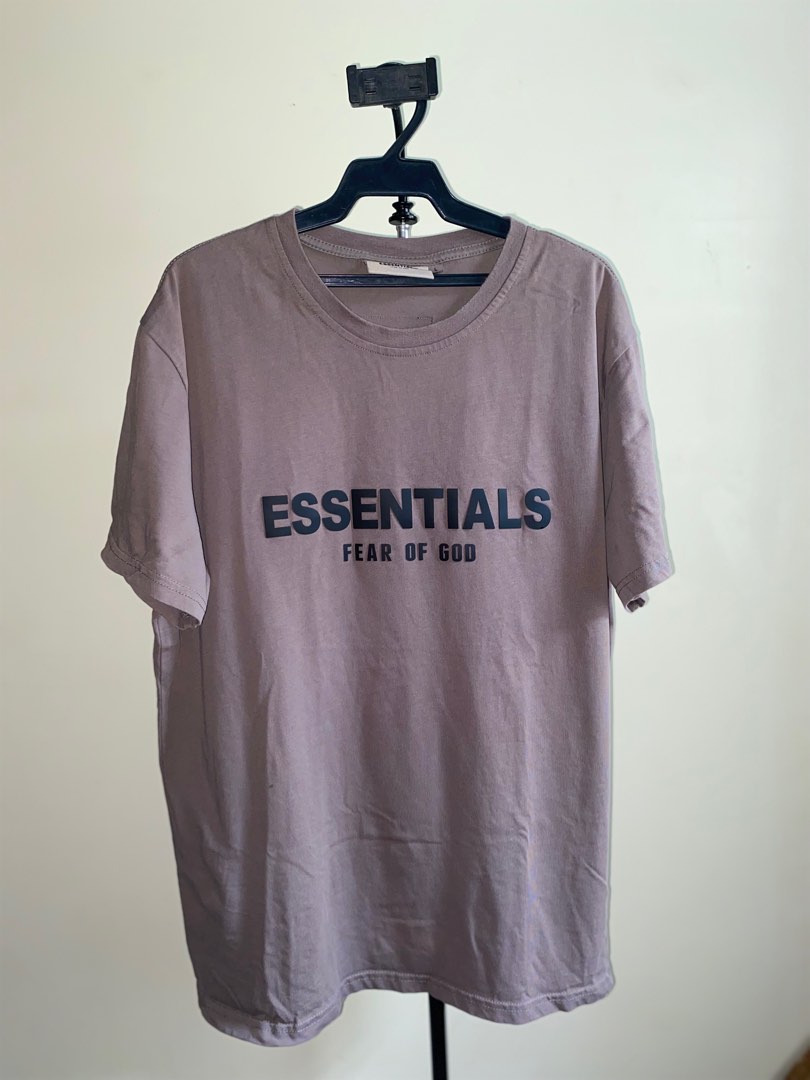 Essentials FOG Applique Logo Cement, Men's Fashion, Tops & Sets ...