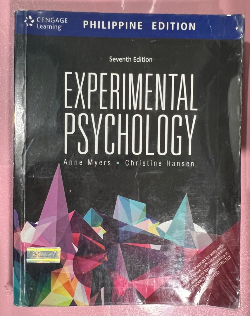 Experimental Psychology (7th Ed) by Myers and Hansen, Hobbies & Toys ...