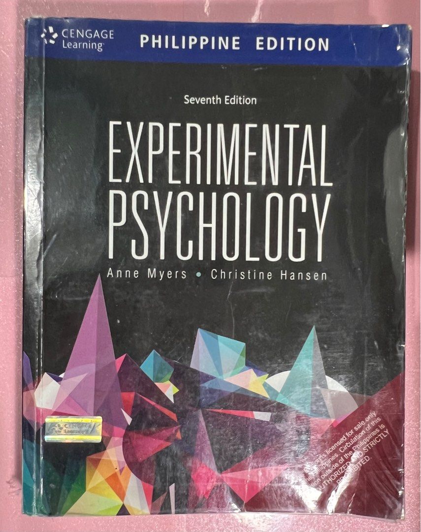 Experimental Psychology (7th Ed) by Myers and Hansen, Hobbies & Toys ...