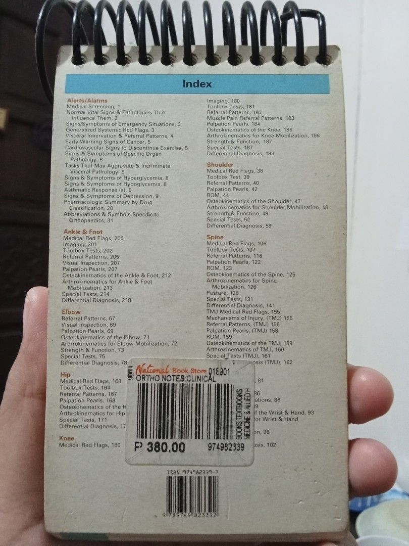 [FA DAVIS] Ortho Notes: Clinical Pocket Guide, Hobbies & Toys, Books ...