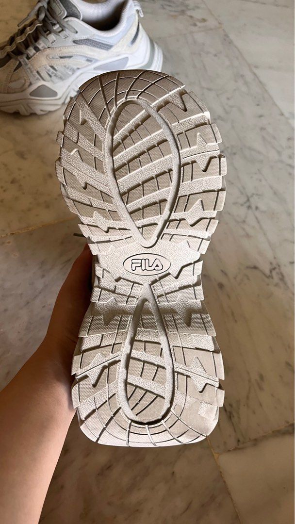 Fila Sofia Grey, Women's Fashion, Footwear, Sneakers on Carousell