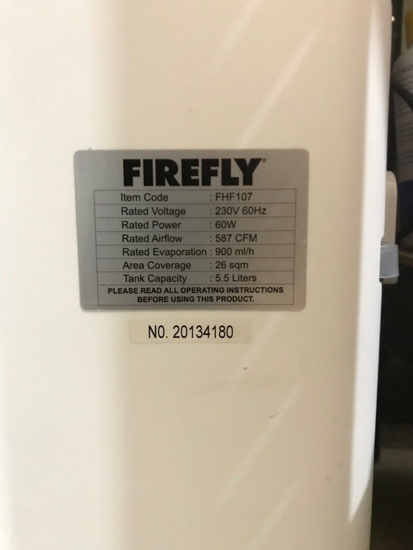 Firefly Vortex Air Cooler 5.5L, Furniture & Home Living, Lighting ...