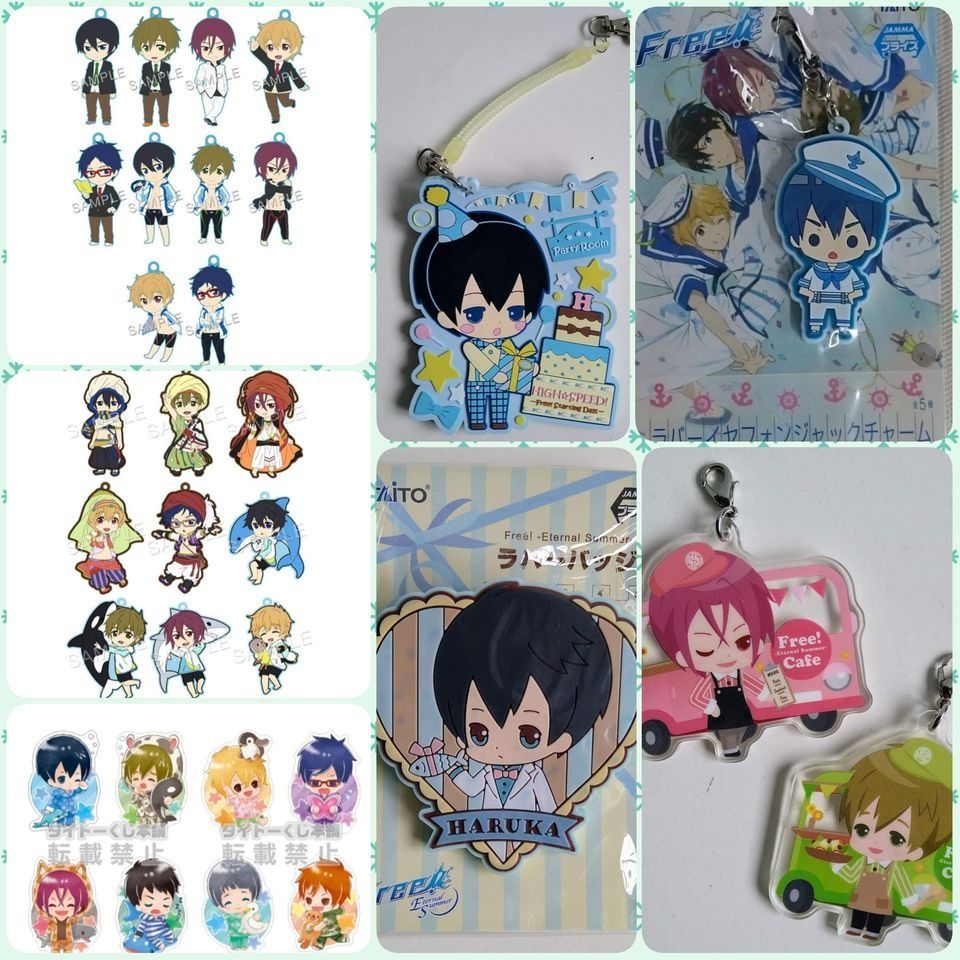 Free! Anime Double-Sided Anime Poster - Swimsuits Haru, Makoto, Nagisa ...