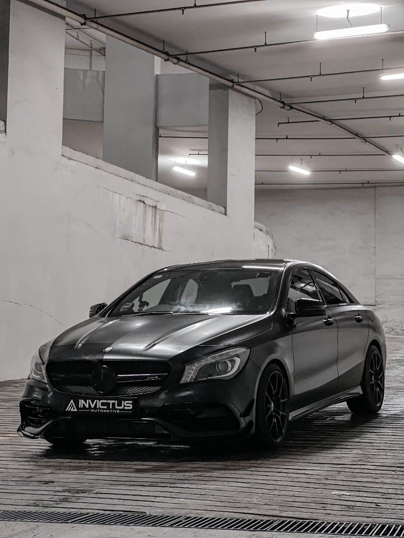 Full body wrap - Mercedes CLA - Satin Black, Car Accessories ...